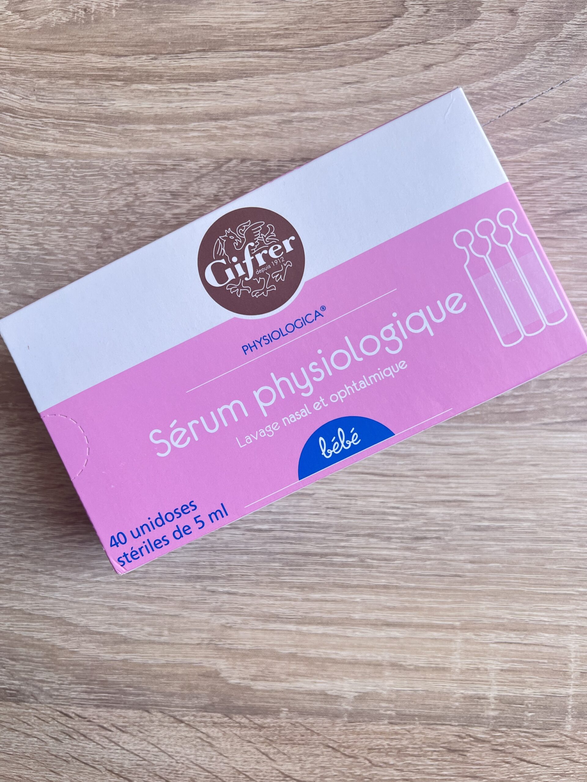 Gifrer : Sérum Physiologique 40 Unidoses 5ml | Allobebe Maroc